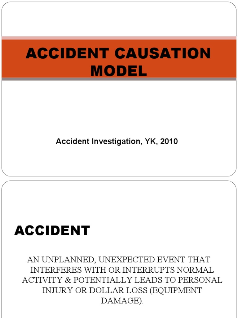 Accident Causation Model | PDF | Risk | Human Factors And Ergonomics