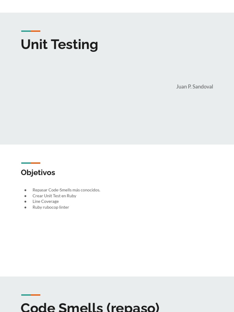 IIC3745 Unit Testing | PDF | Lenguaje de programación | Edad de información