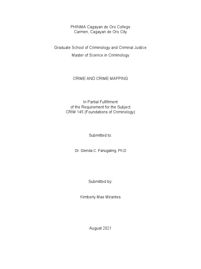 Crime Mapping Research | PDF | Geographic Information System | Criminology