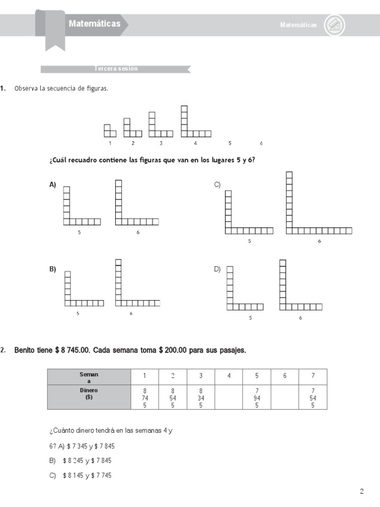 Ejercicios de Matemáticas 4º Grado | PDF