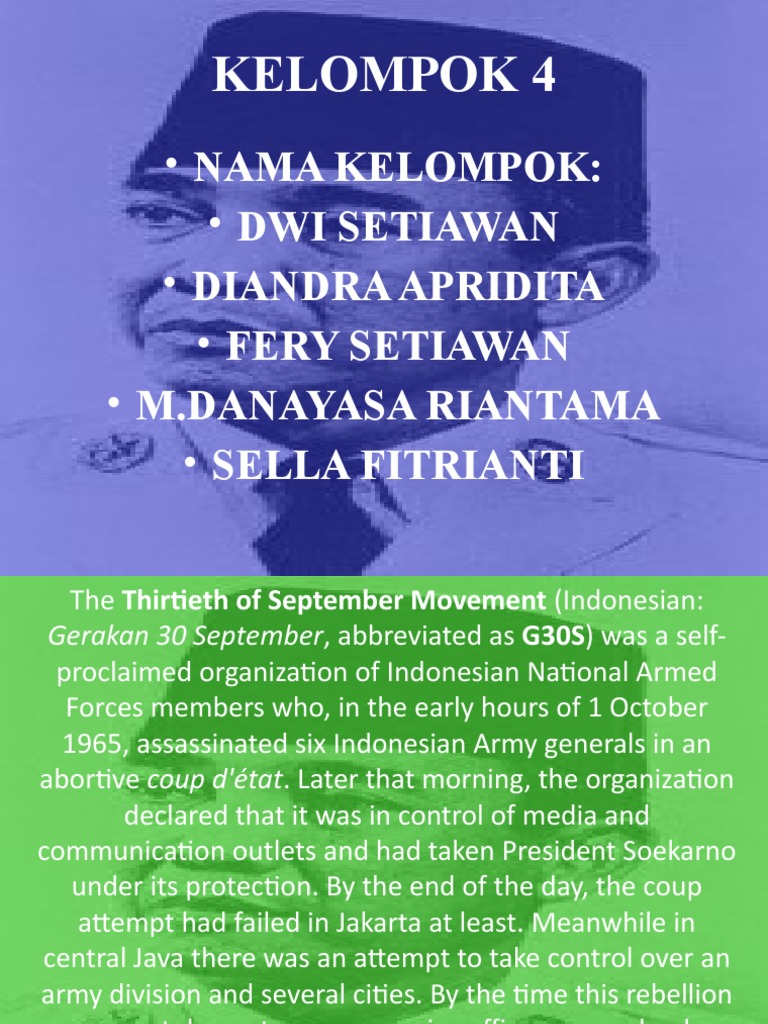 The Thirtieth of September Movement | PDF | Indonesia | Politics Of Asia