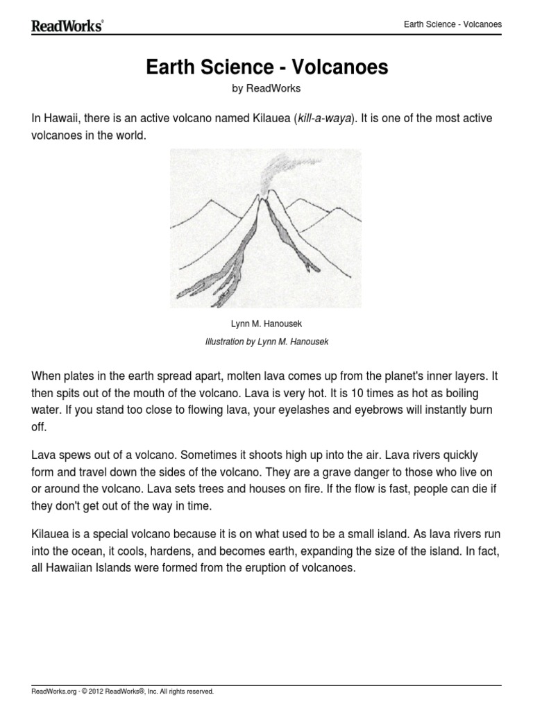5th Grade Science Volcanoes | PDF | Volcano | Lava