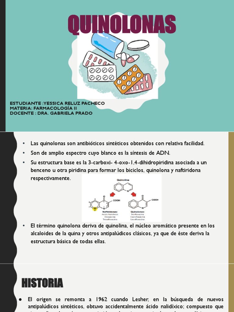 Quinolonas | PDF | Drogas | Farmacología