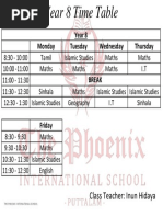 Grade 3 Timetable | PDF
