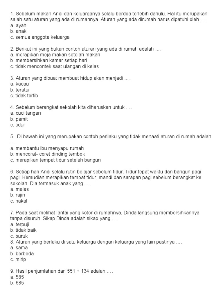 Kelas 2 Tema 2 | PDF | Griya & Taman
