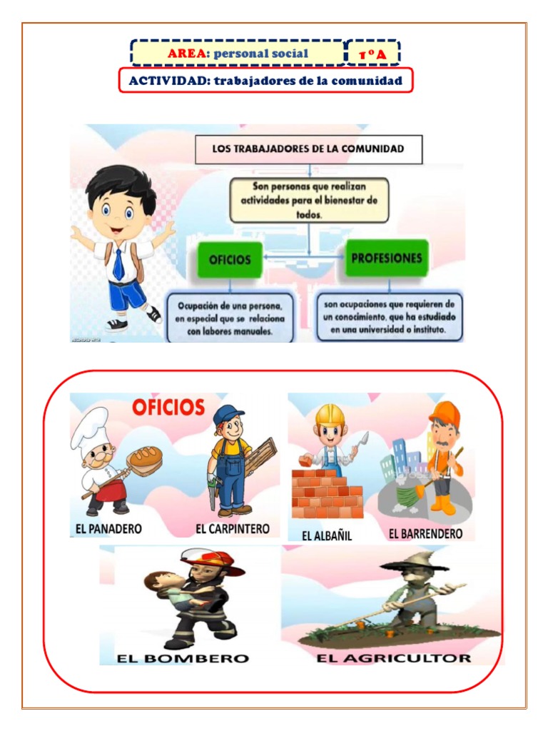 Las Profesiones 1° A | PDF