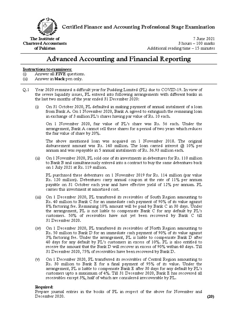 Advanced Accounting and Financial Reporting | PDF | Book Value | Option ...