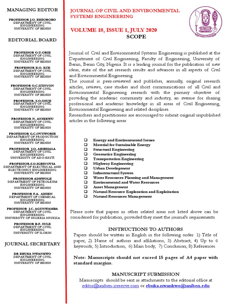 2020 Journal Flyer | PDF | Engineering | Science And Technology