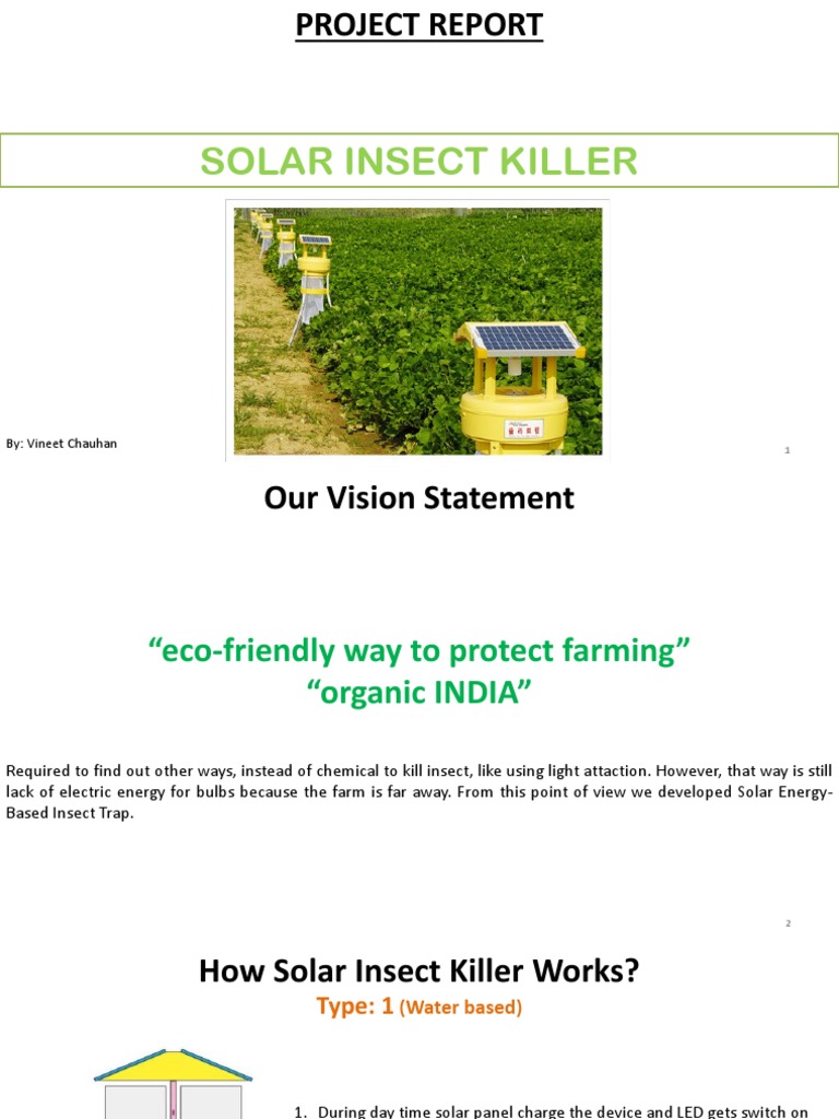 Solar Insect Killer - 20191106 | PDF | Agriculture | Solar Energy