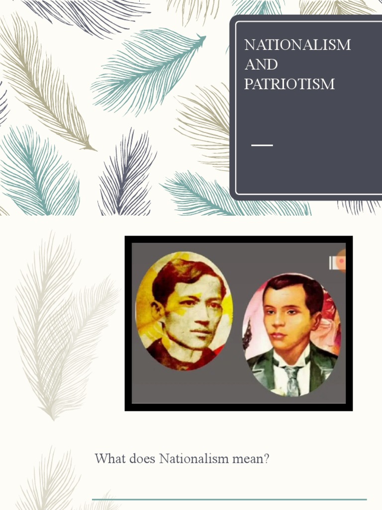 Nationalism vs. Patriotism in the Philippines | PDF | Patriotism ...