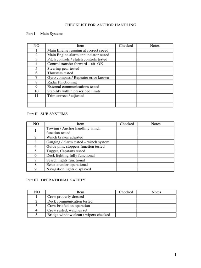 Anchor Handling PDF | PDF | Anchor | Crane (Machine)