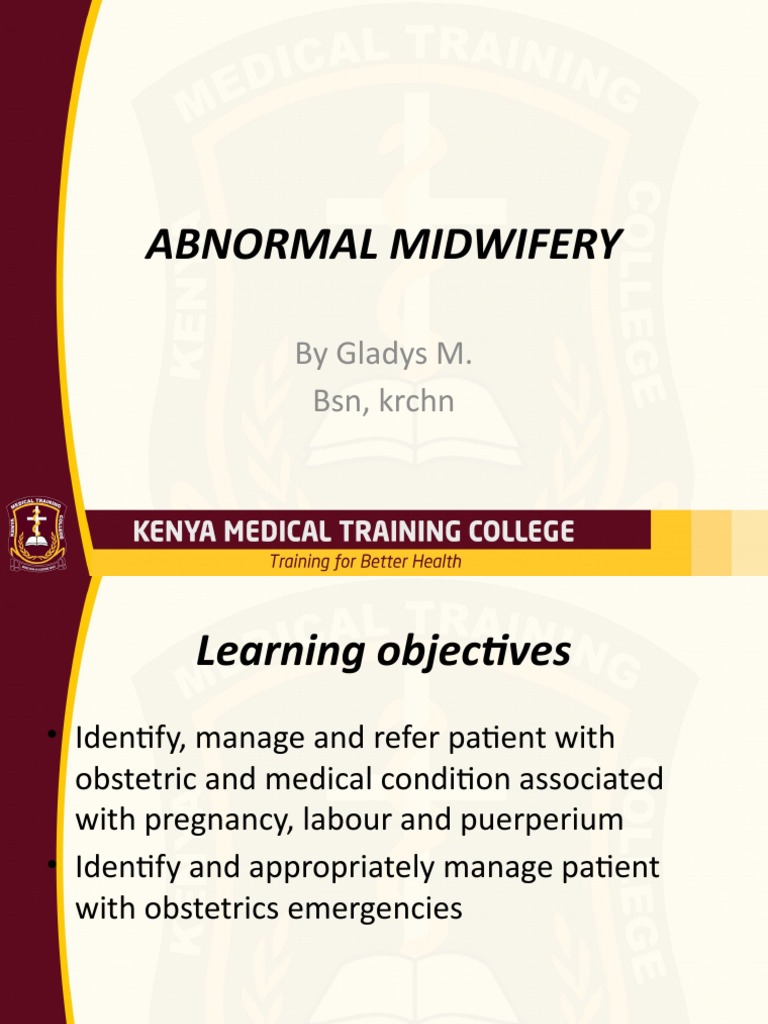 Abnormal Midwifery: by Gladys M. BSN, KRCHN | PDF | Childbirth | Hiv/Aids