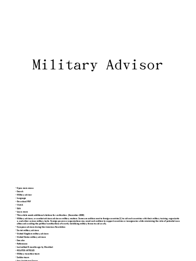 Military Adviso-WPS Office | PDF