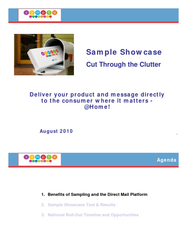 Sample Showcase: Cut Through The Clutter | PDF | United States Postal ...