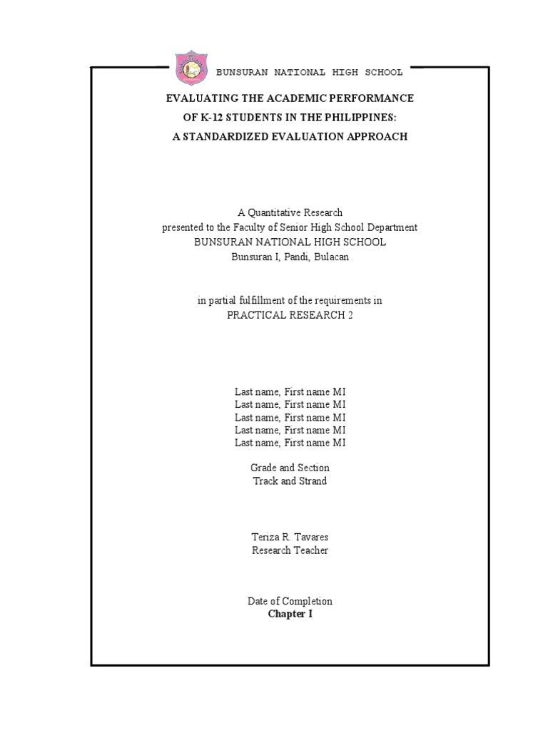 PR2-Research-Proposal-Format Edited | PDF | Curriculum | Educational ...