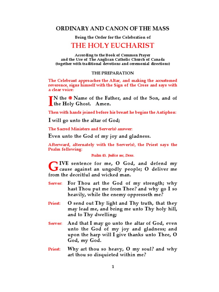 Ordinary of The Mass | PDF | Mass (Liturgy) | God The Father