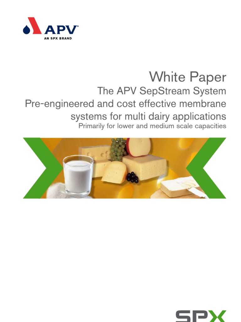 APV Membrane Systems For Multi Dairy Applications | PDF | Membrane ...
