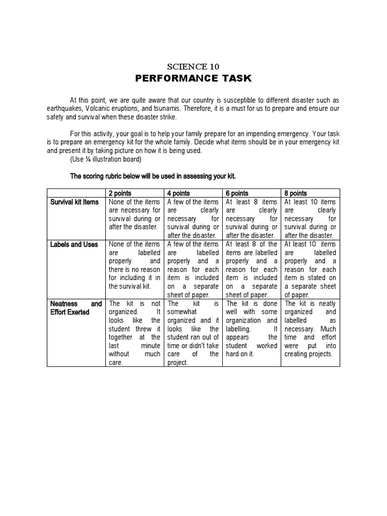 Science 10 Performance Task | PDF | Plate Tectonics | Inertia