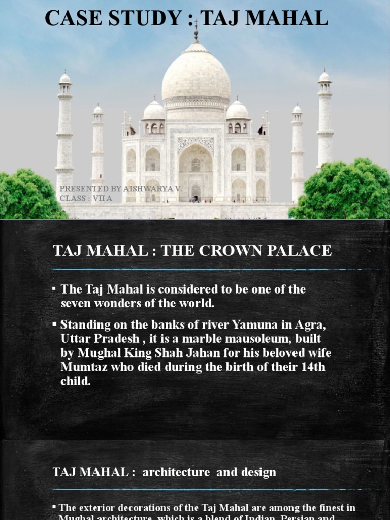 Taj Mahal Case Study and Updates | PDF