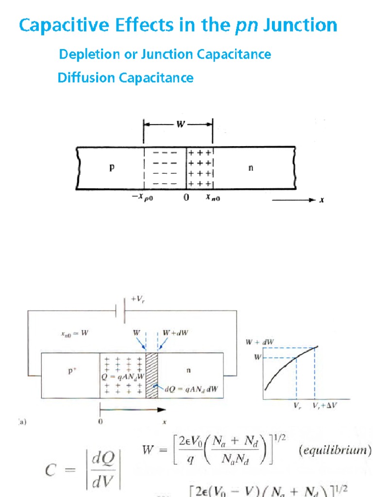 Diode Capacitance - Lecture 1 | PDF