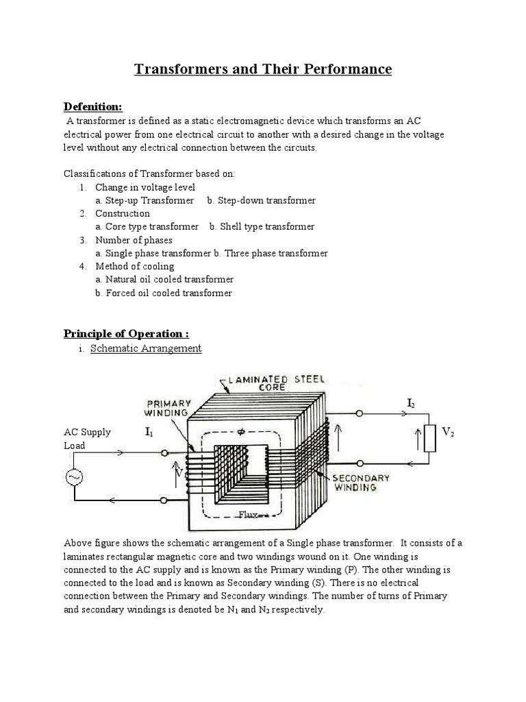 Transformers and Their Performance: Defenition | PDF | Transformer | Electromagnetic Induction
