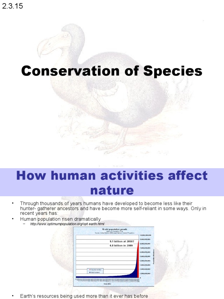2.3.15 Conservation of Species | PDF | Extinction | Biodiversity
