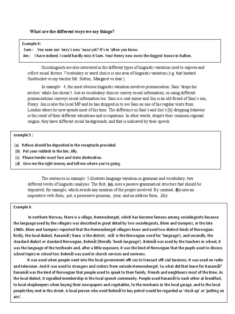 what-are-the-different-ways-we-say-things-pdf-dialect-grammar