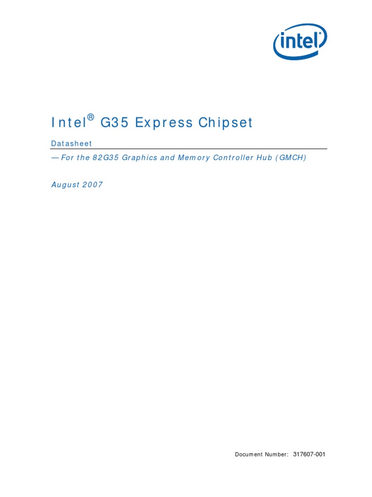 Intel G35 Express Chipset: Datasheet | PDF | Electronics | Computer ...