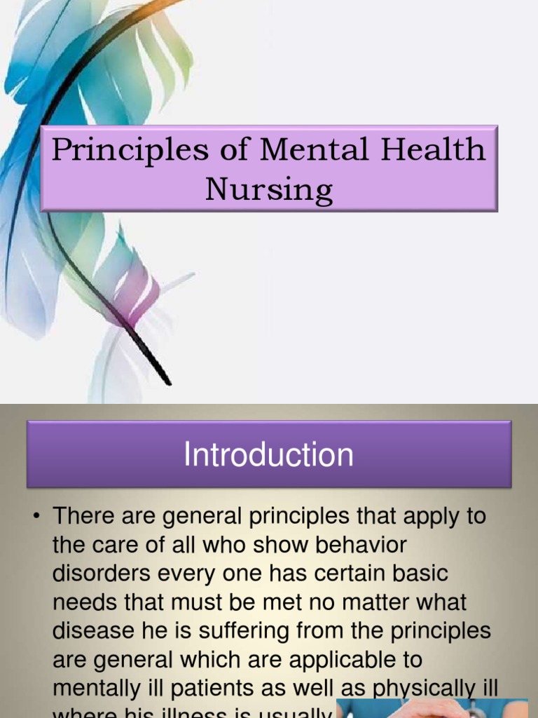 Principles of Mental Health Nursing | PDF | Anger | Feeling