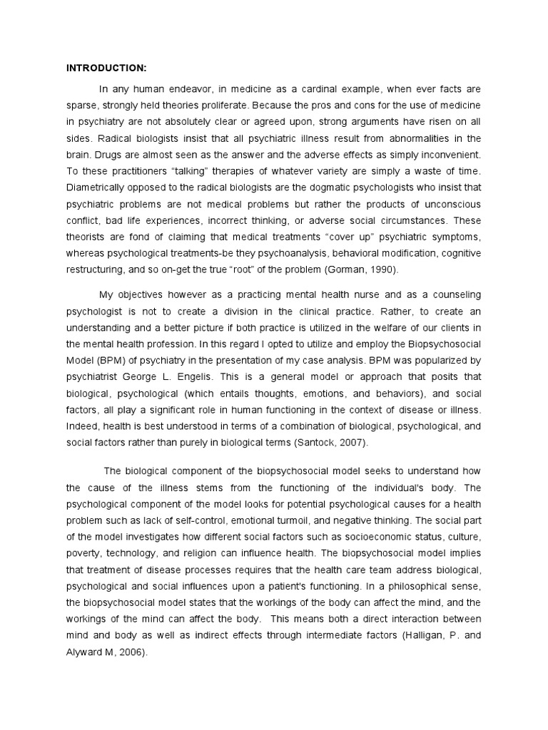 Sample Case Presentation in Psychiatric | PDF | Psychiatry | Psychology