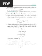Grade 12 Electrostatics Problem Set | PDF | Electric Field | Electrostatics
