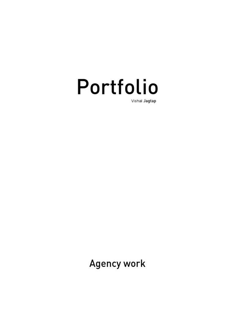 Portfolio: Vishal Jagtap | PDF