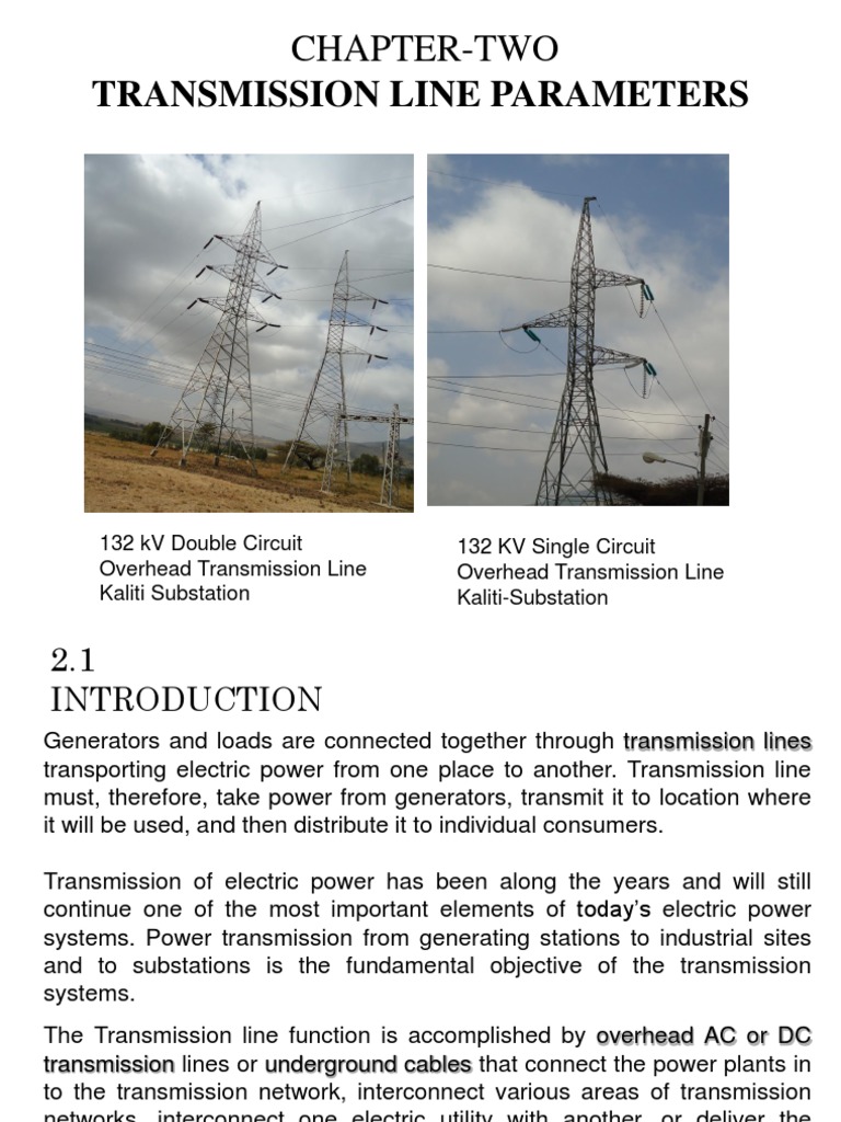 22 kV Transmission Line Parameters | PDF | Electric Power Transmission ...
