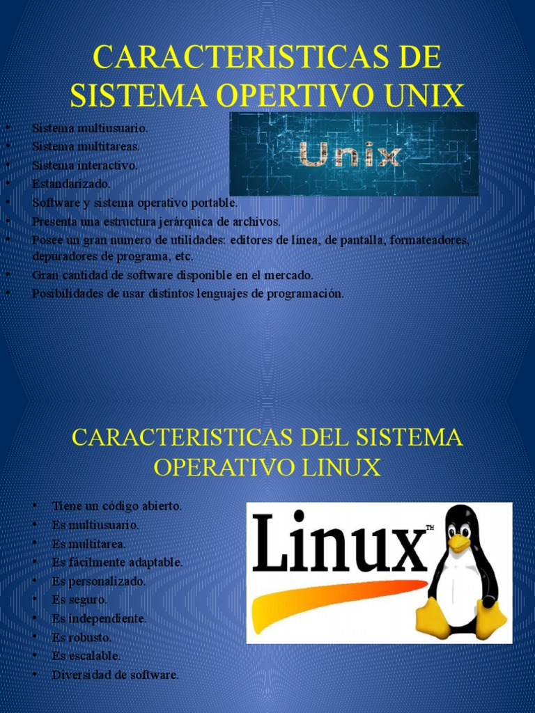 Características de UNIX y Linux | PDF | Arte | Tecnología