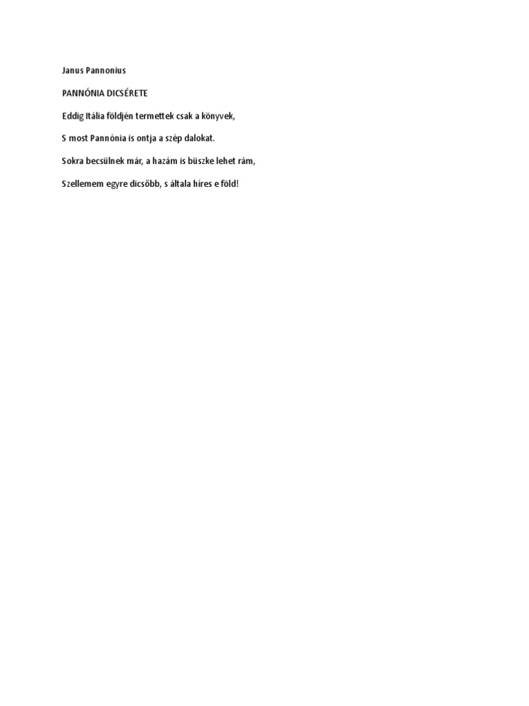 Janus Pannonius | PDF