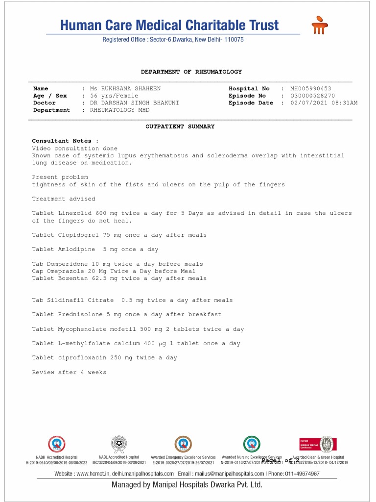 Doctor Prescription | PDF | Clinical Medicine | Medical Specialties