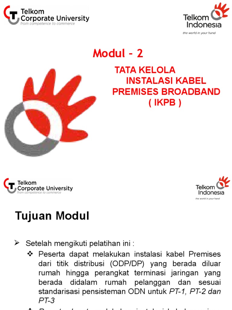 Modul-2. Tata Kelola Instalasi Kabel Premises Broadband | PDF | Sains ...