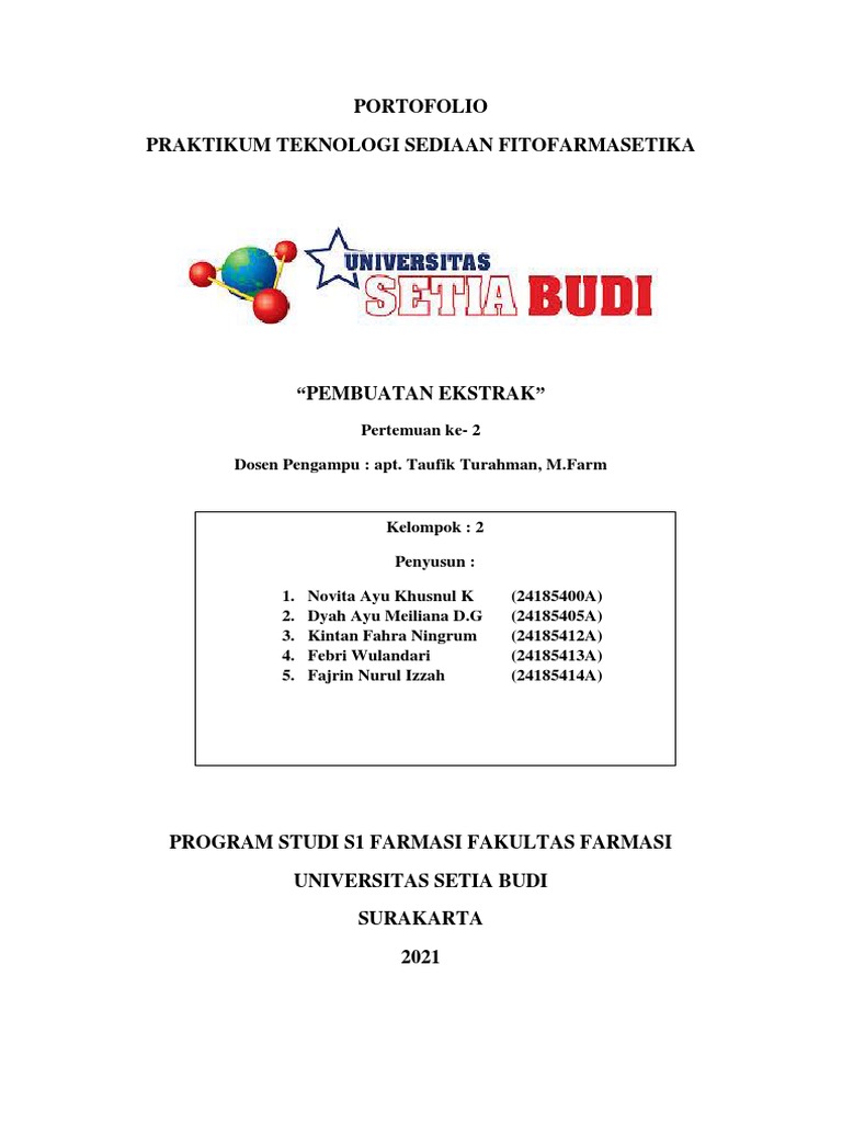 Kelompok 2B - Portofolio TSF P1 | PDF