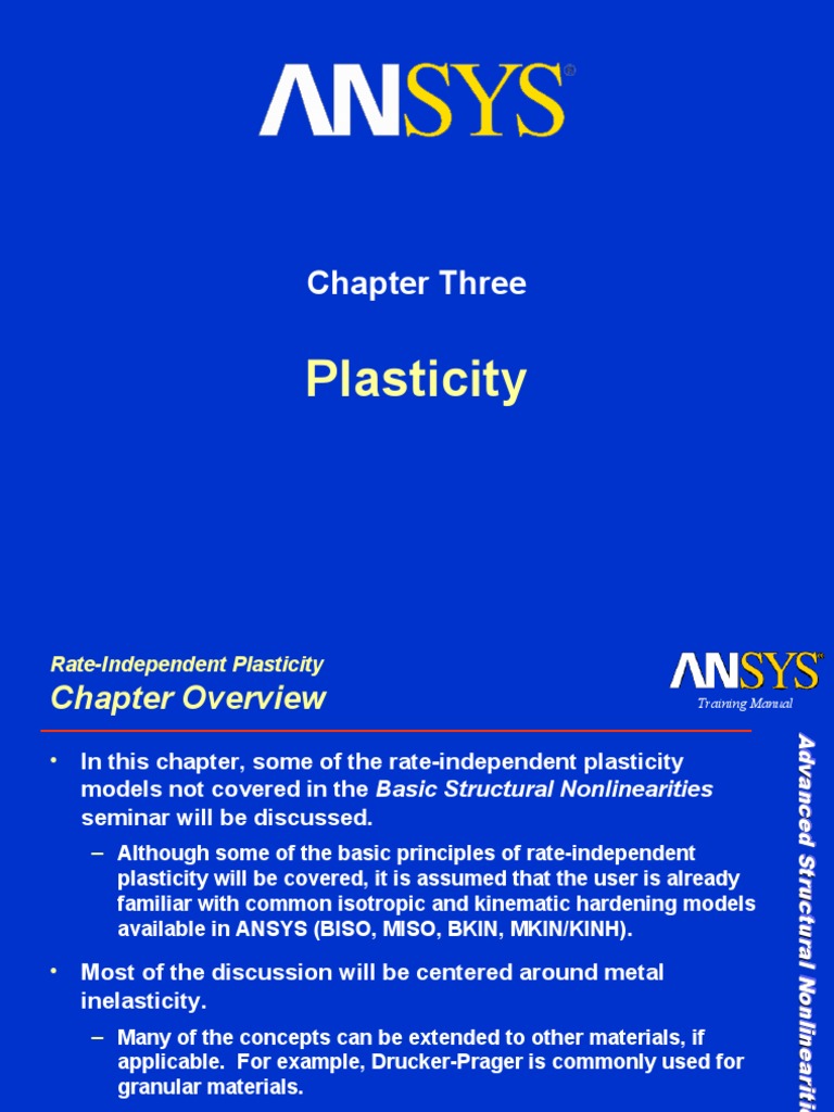 Plasticity: Chapter Three | PDF | Deformation (Engineering ...