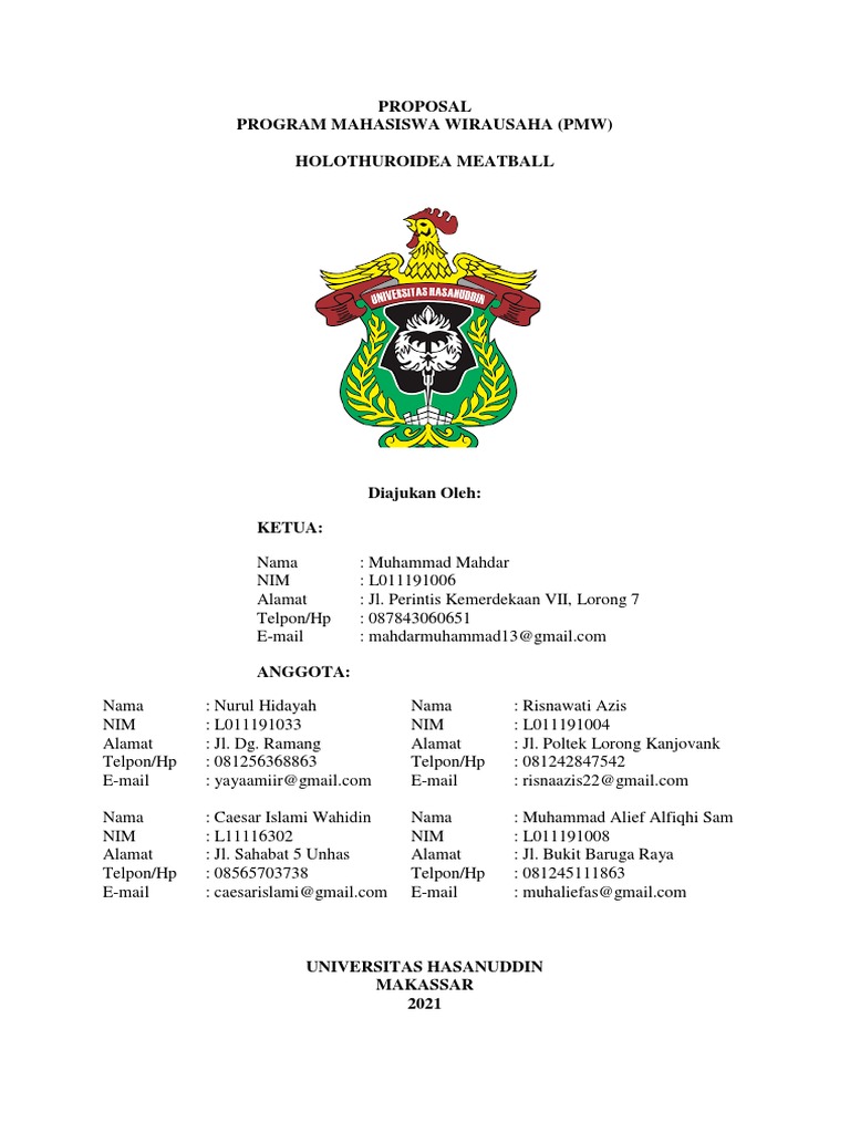 Proposal PMW (L) | PDF
