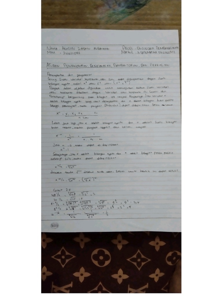 Matematika Ekonomi Akhdan | PDF