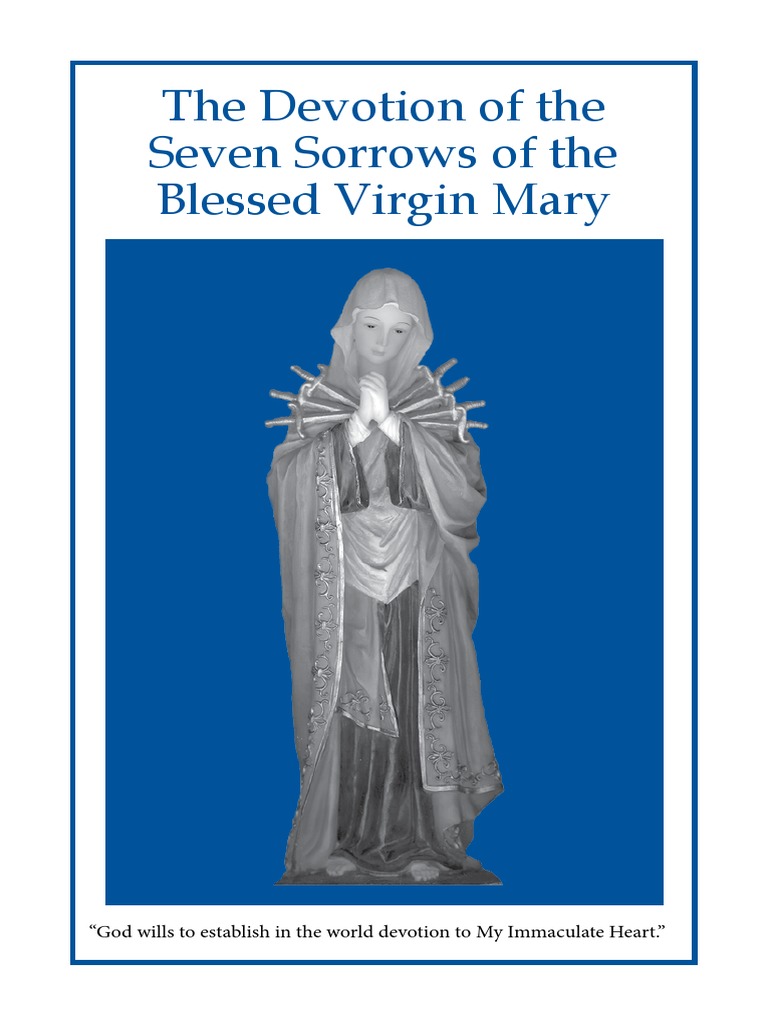 The Devotion of The Seven Sorrows of The Blessed Virgin Mary | PDF ...