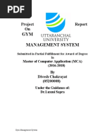 Gym Management System Project Report | PDF | Software Testing | Web Traffic