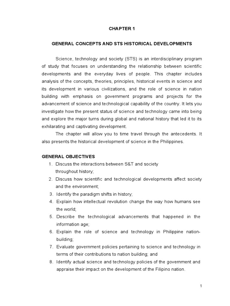 Understanding the Historical Development of Science, Technology and ...