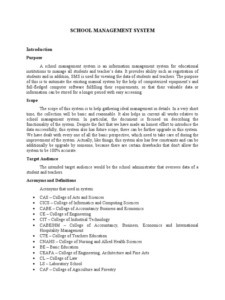 School Management System | PDF | User Interface Design | Databases
