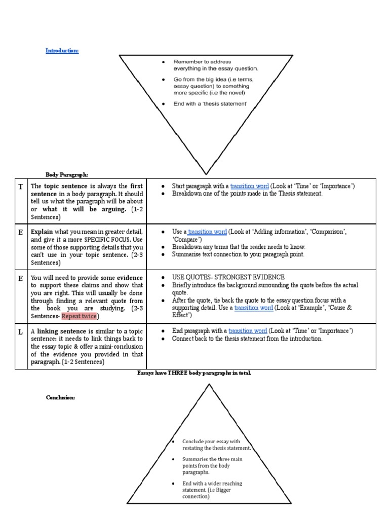 Essay Prep - Tomorrow When The War Began | PDF | Essays | Cognition