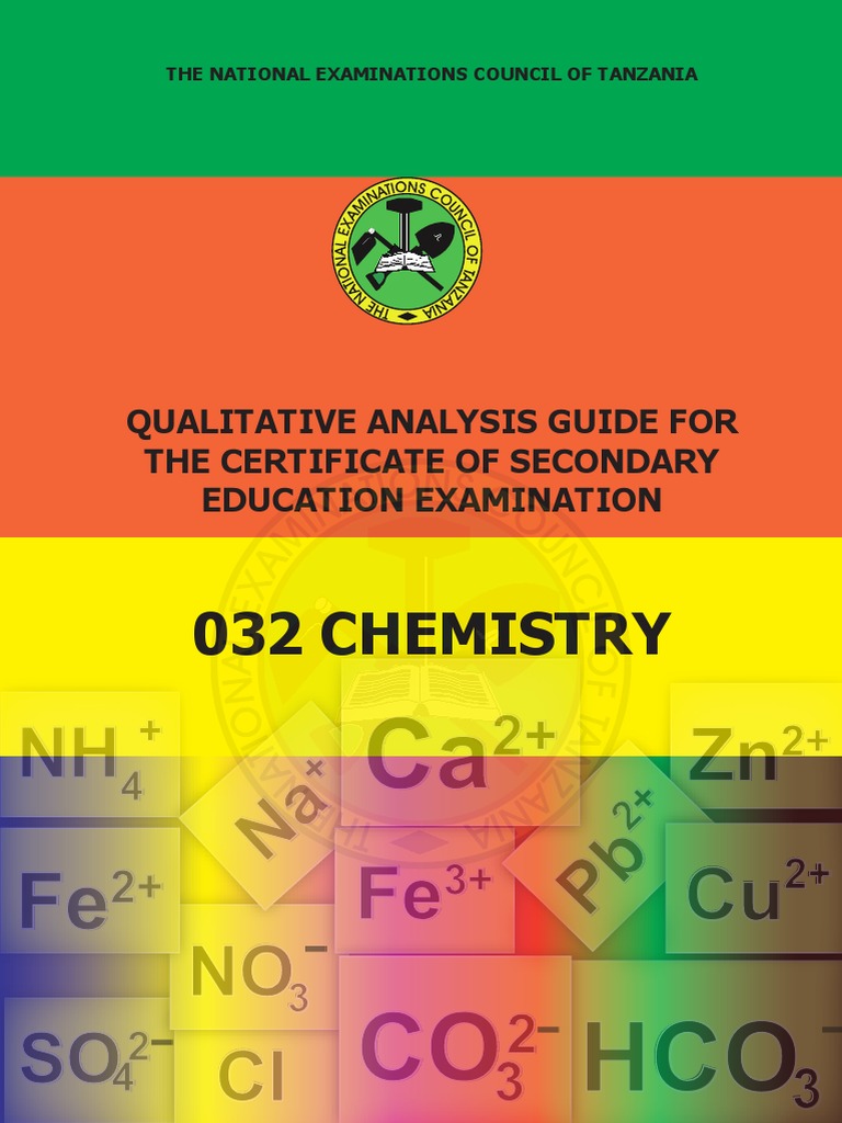 Qualitative Analysis - Olevel | PDF | Precipitation (Chemistry ...