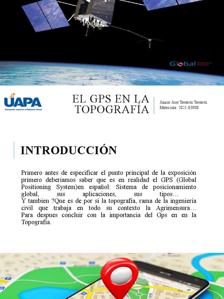 GPS en La Topografía | PDF | Sistema de Posicionamiento Global | Topografía