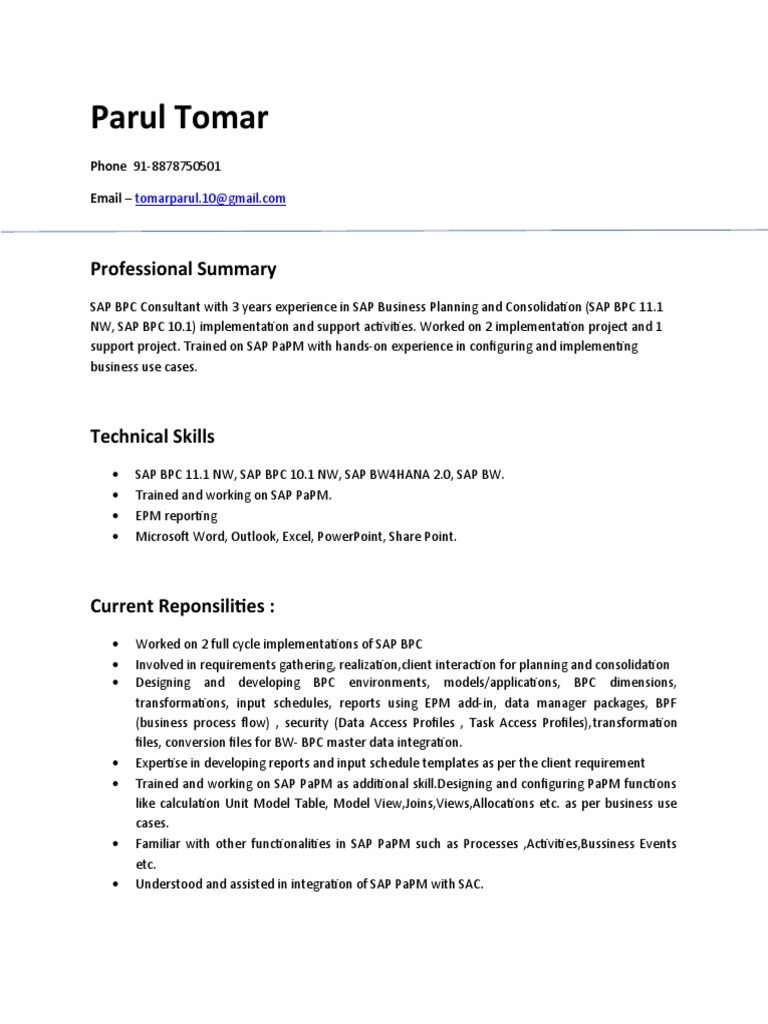 Parul Tomar Resume | PDF | Software Development | Systems Engineering