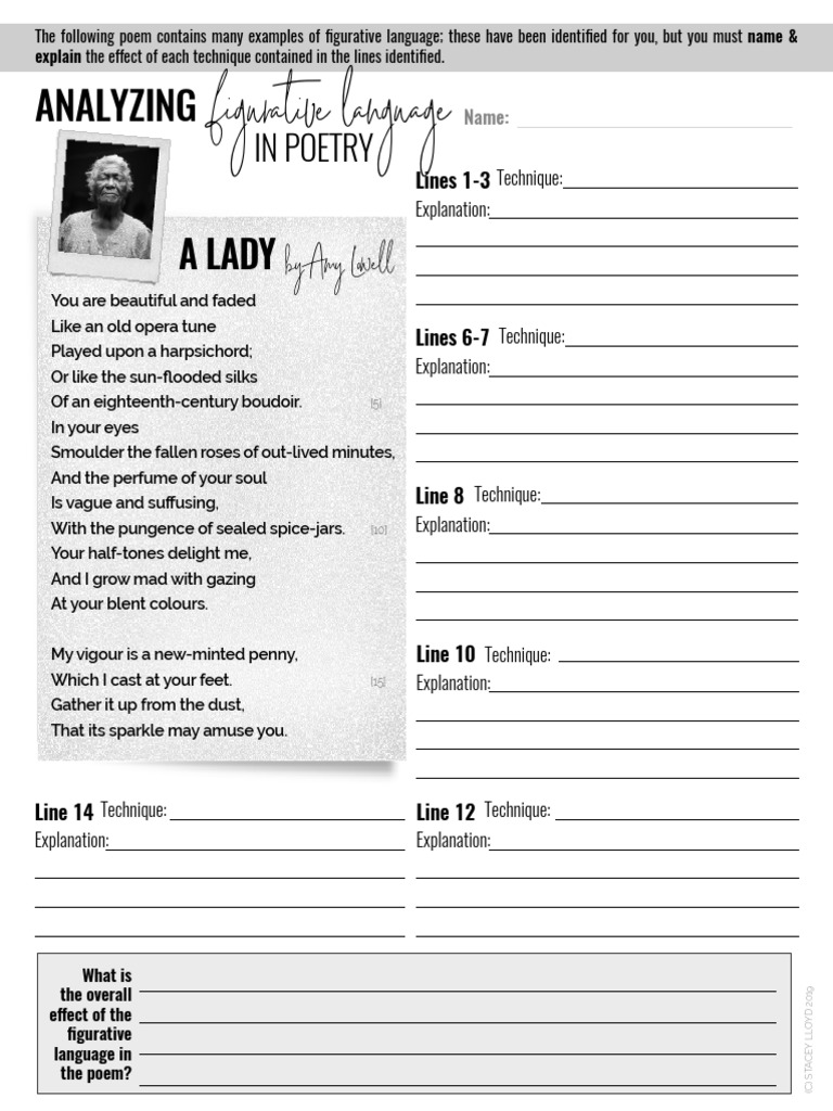 Figurative Language: Analyzing | PDF